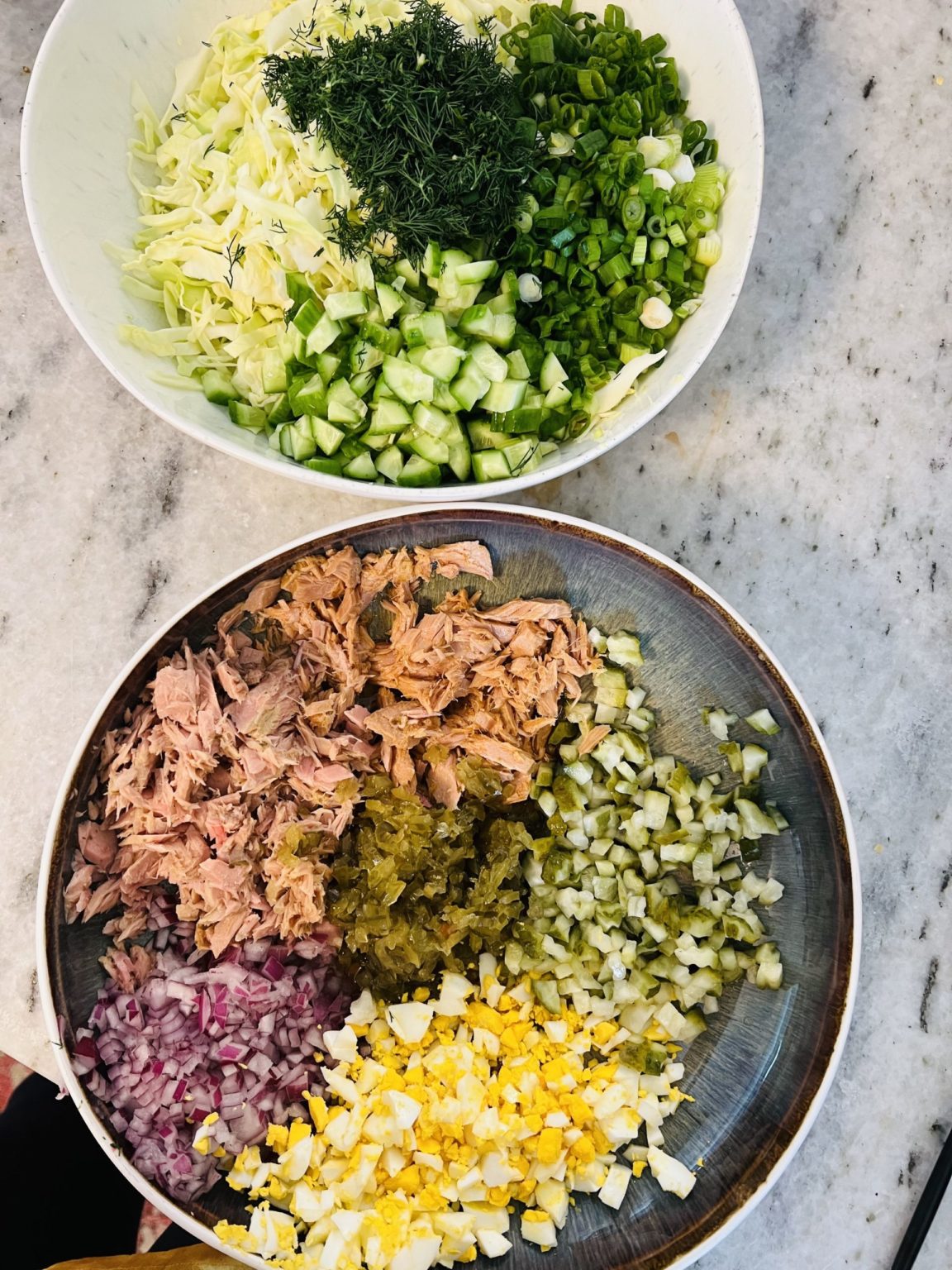Recent Lunch Fav | Tuna Salad + Cabbage Salad - Natalie Mason